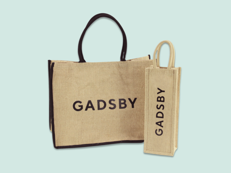 Natural Jute Bag - Black Trim | Gadsby