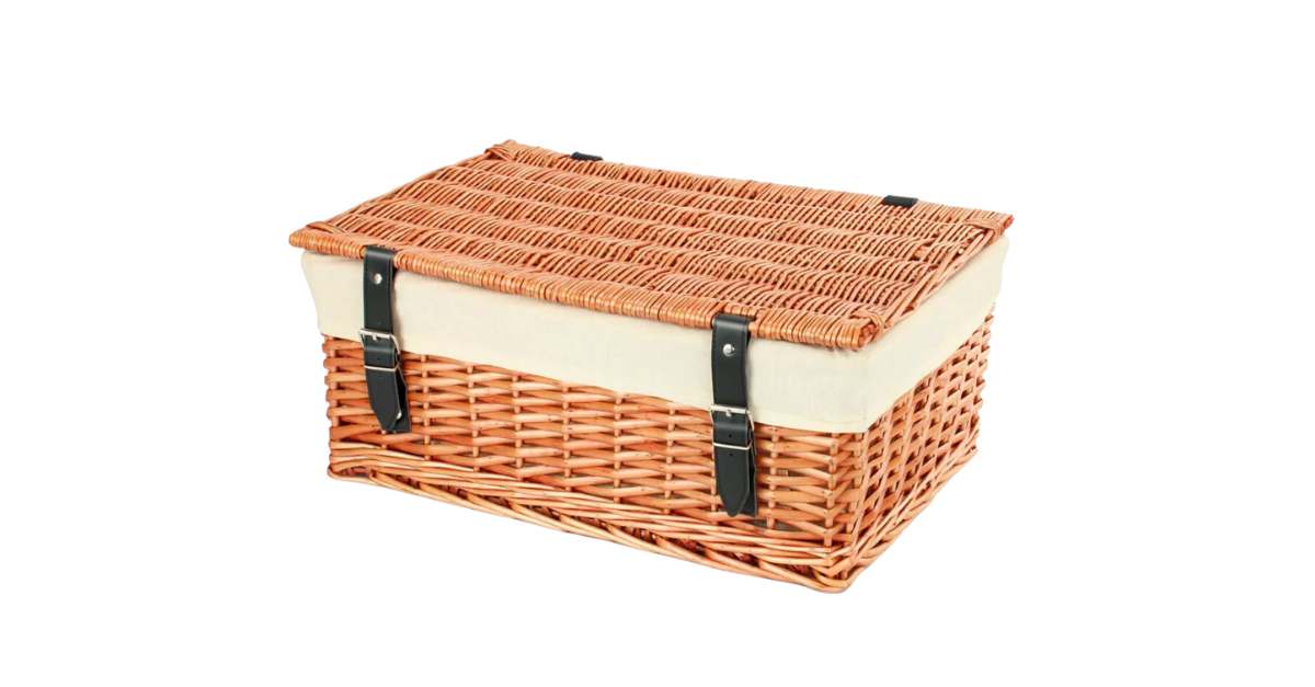 18 Inch Split Willow Hamper & Liner | Gadsby